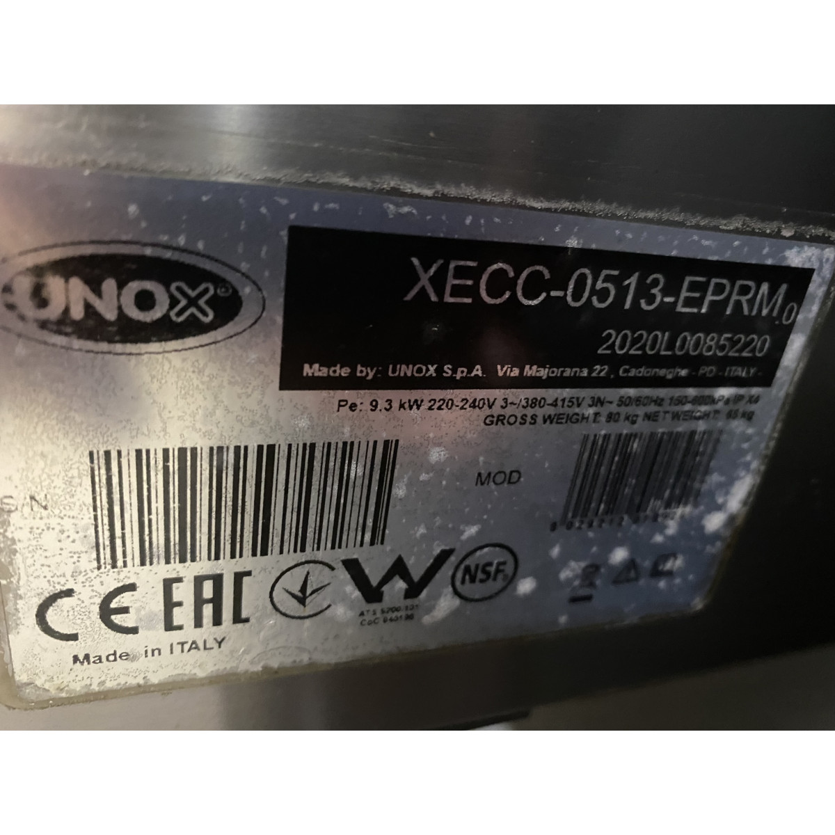 Unox Kombidämpfer XECC-0513-EPRM inklusive Ablufthaube, 1.999,00